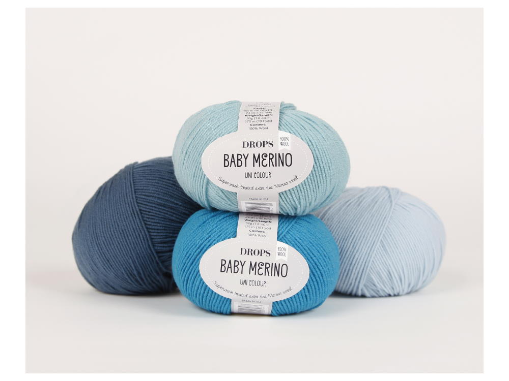 Drops Baby Merino Uni Colour - handgefärbte Wolle
